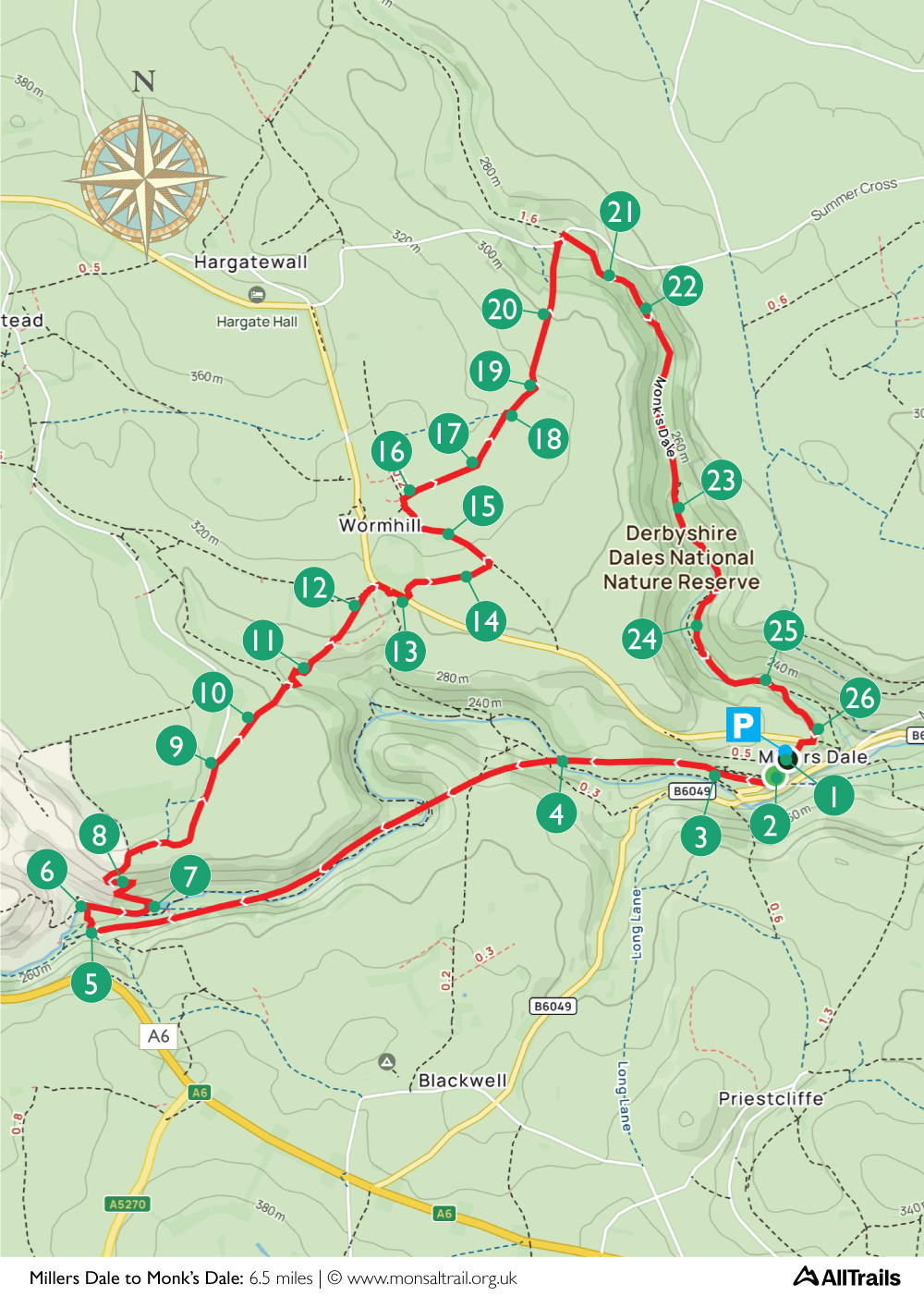 Walk maps - Monsal Trail