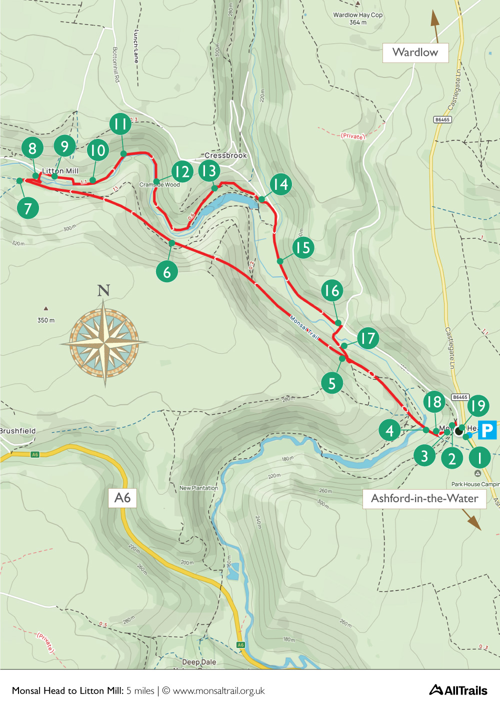 Walk maps - Monsal Trail