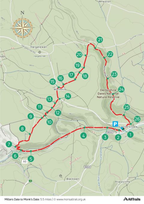 Walk maps – Monsal Trail