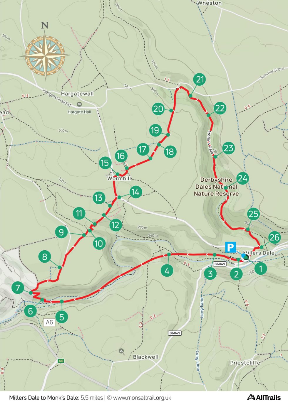 Walk maps – Monsal Trail
