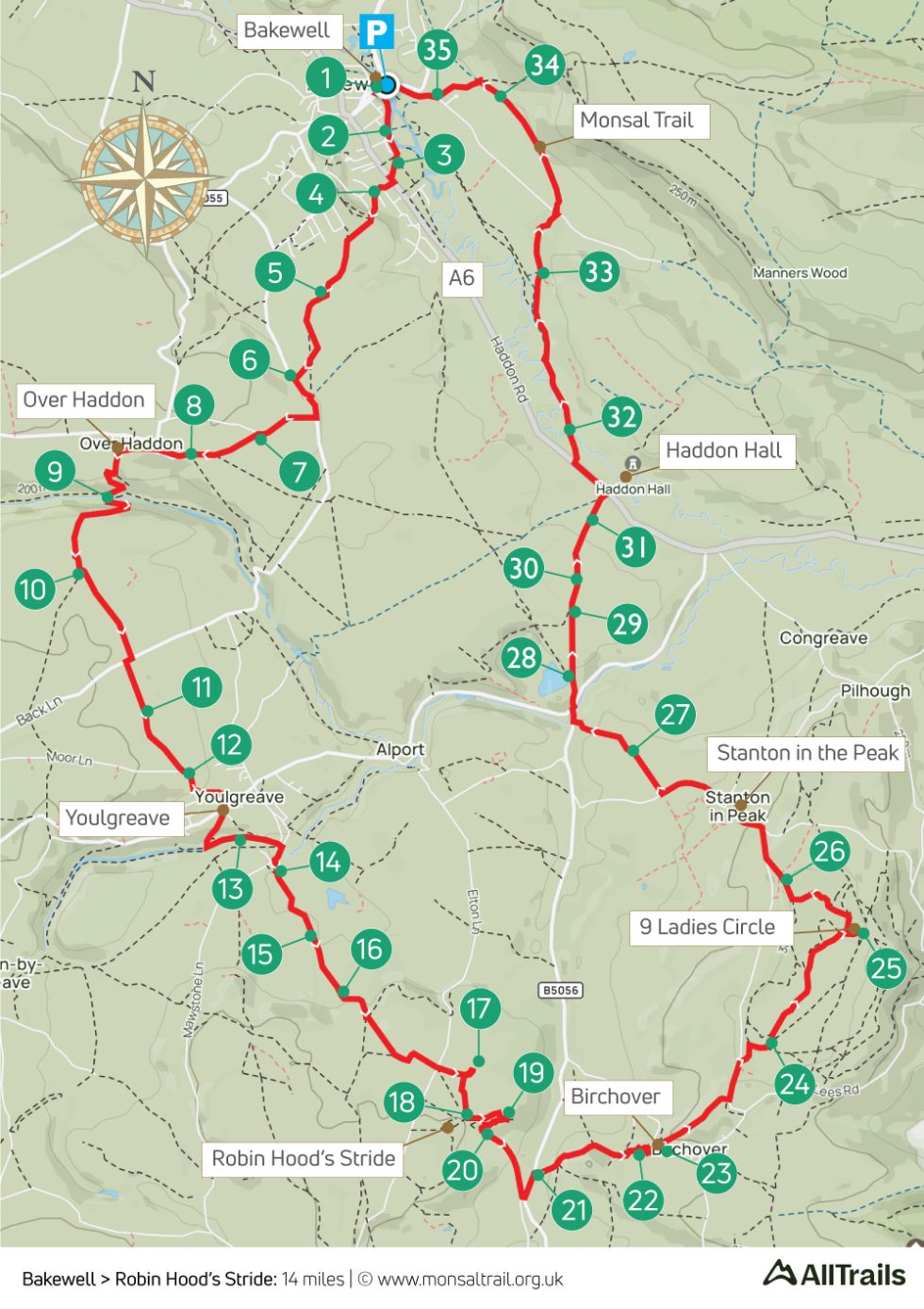 Walk maps – Monsal Trail