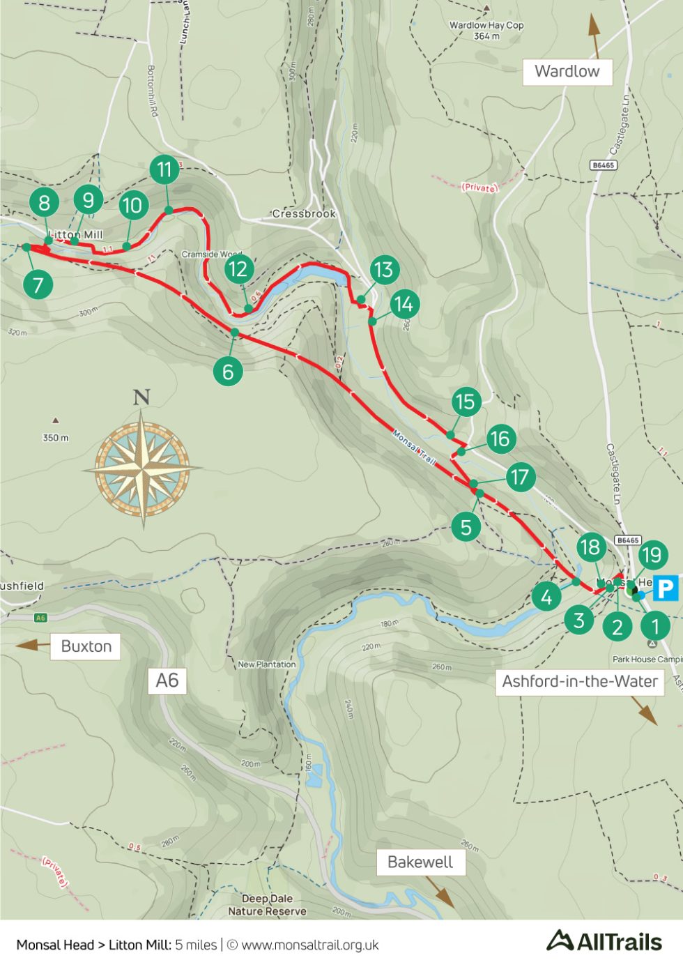 Walk maps – Monsal Trail